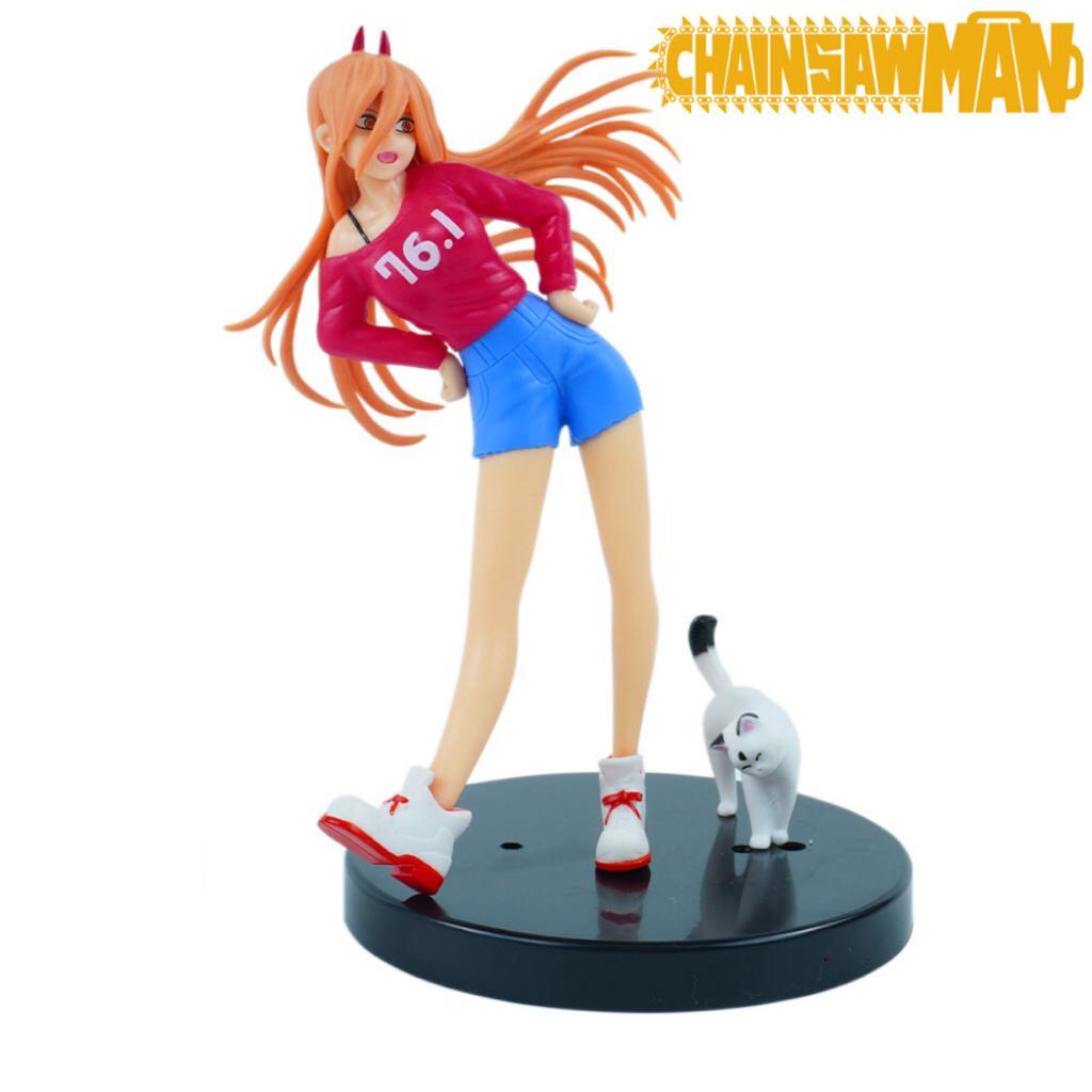 Chainsaw Man Power with Meowy 15cm Action Figure Decoration | Shopee ...