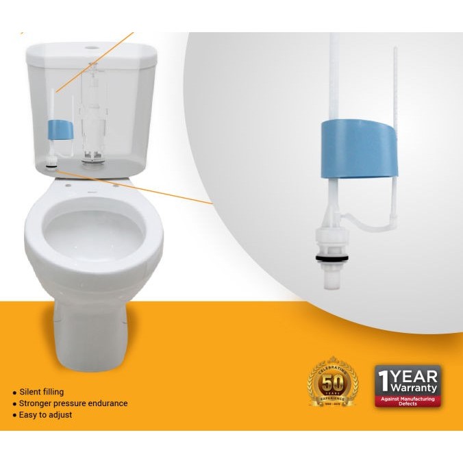 COMPACT ADJUSTABLE BOTTOM INLET VALVE ALL TYPE OF CERAMIC CISTERN ...