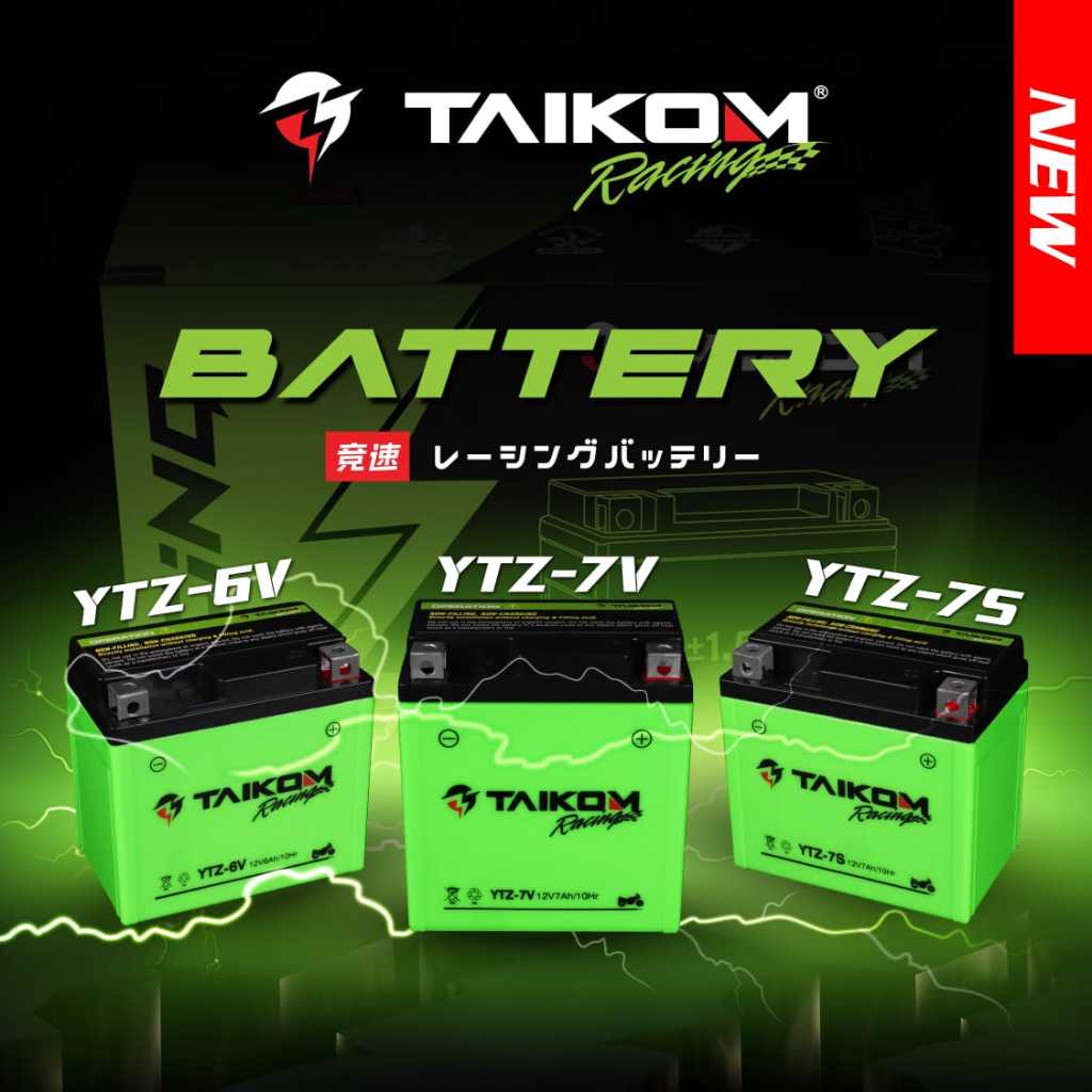 TAIKOM BATTERY YTZ6V FOR NVX V2 NMAX V2 RS150 VARIO 150/160 ADV150 ...