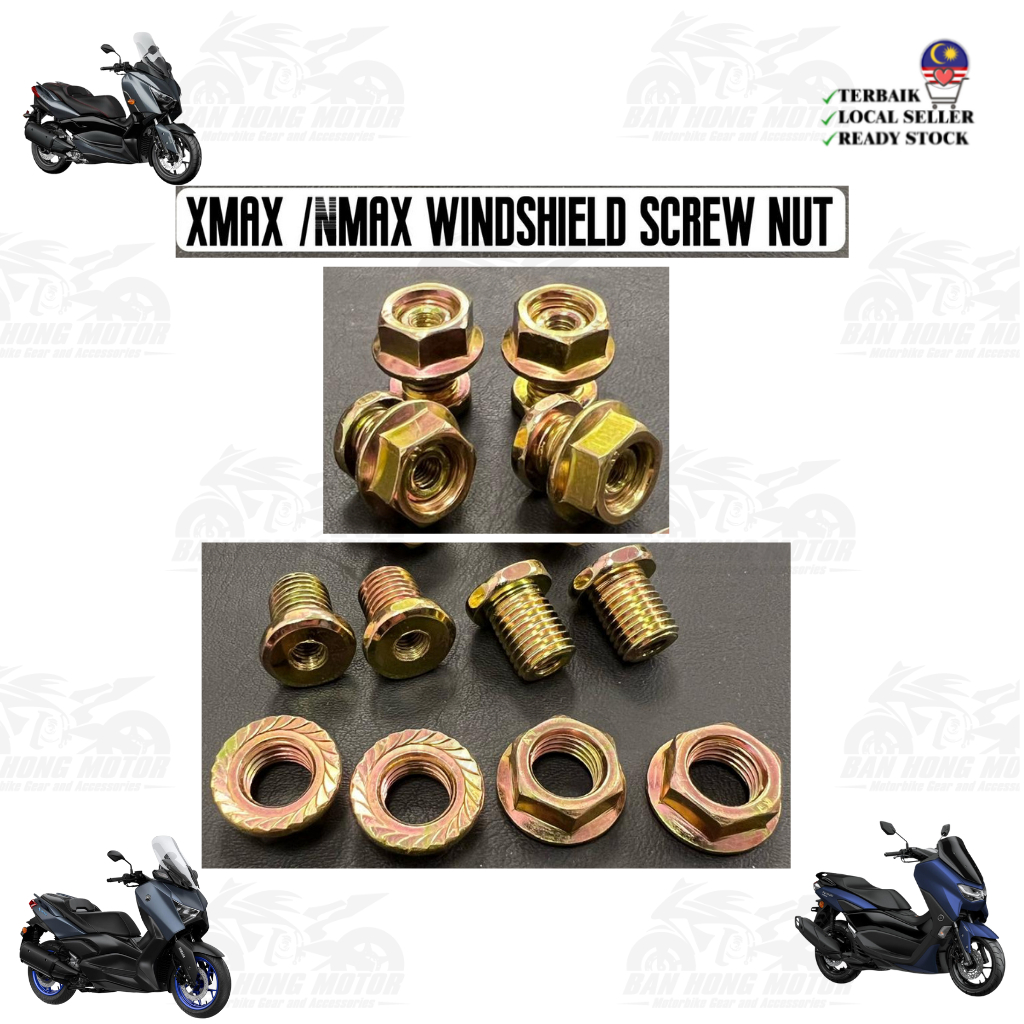 Yamaha Xmax Nmax V1 V2 Windshield Skru Nut Improve Version Visor Skru ...