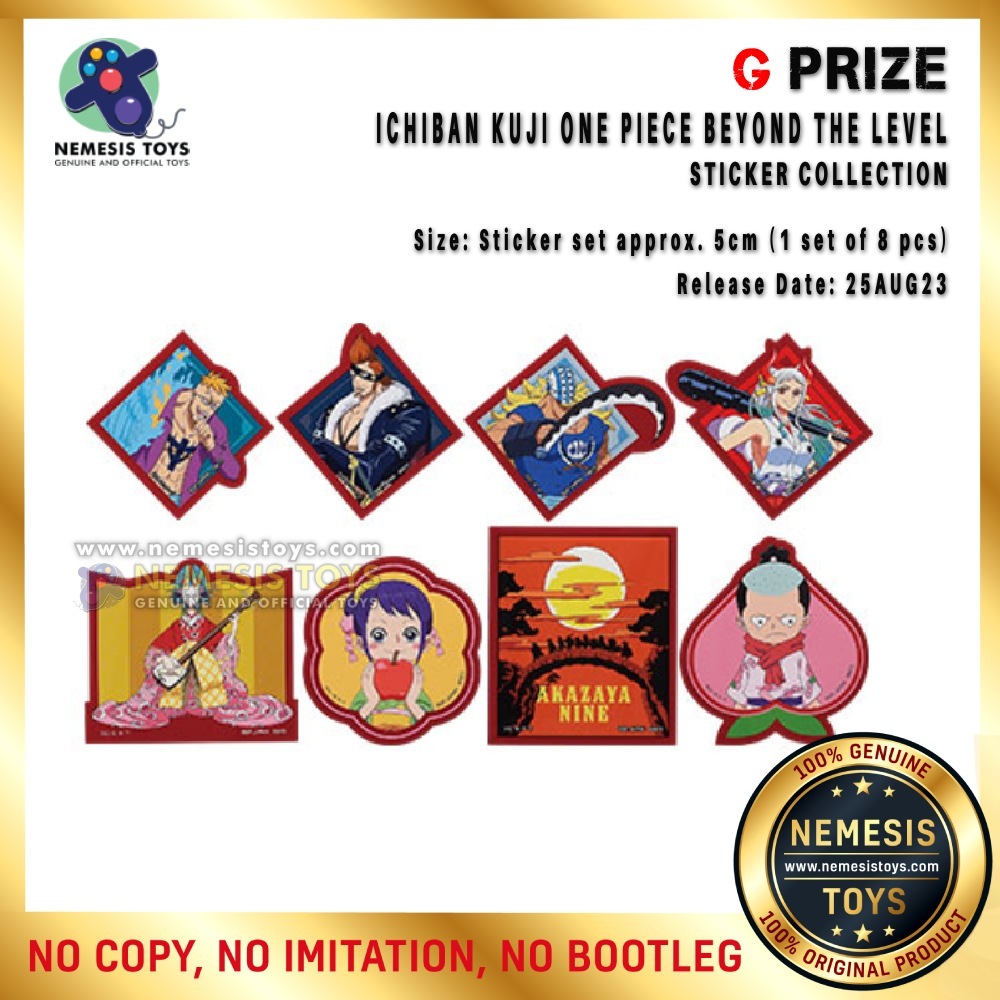 Ichiban Kuji One Piece Beyond The Level Sticker Collection Wano Arc ...