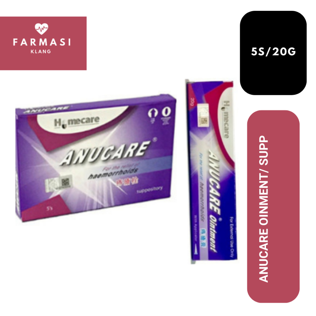 ANUCARE OINTMENT/SUPPOSITORY (HAEMORRHOIDS) | Shopee Malaysia