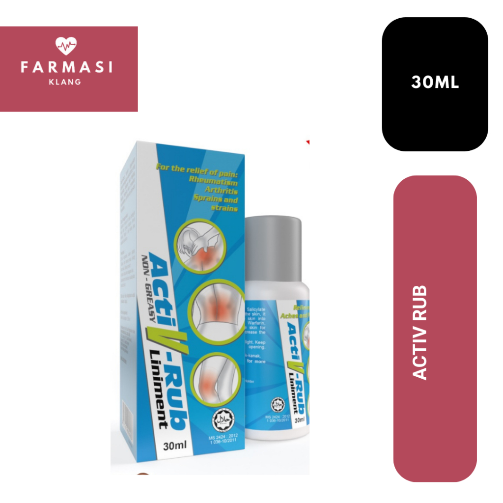 Activ Rub Liniment 30ml (EXP 09/2026) | Shopee Malaysia