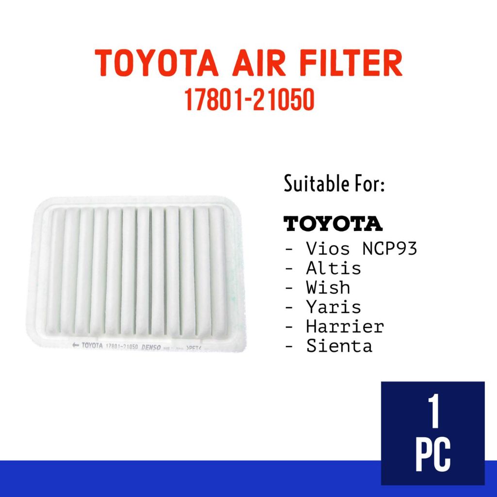 【100% ORIGINAL】17801-21050 PENAPIS UDARA ENJIN - VIOS/ ALTIS/ WISH ...