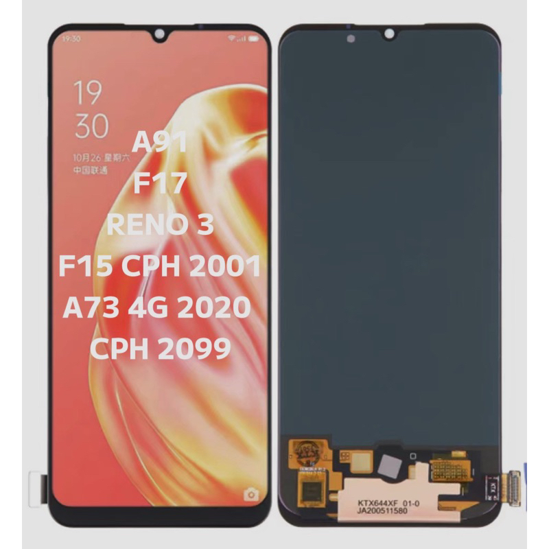 LCD Display Touch Screen Compatible For OP A91 / OP F17 / RENO 3 / OP ...