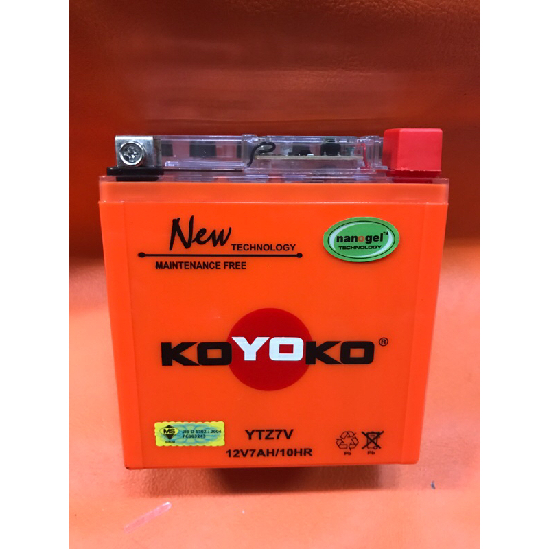 KOYOKO NANO GEL YTZ7V FOR YAMAHA NVX155 NMAX150 | Shopee Malaysia