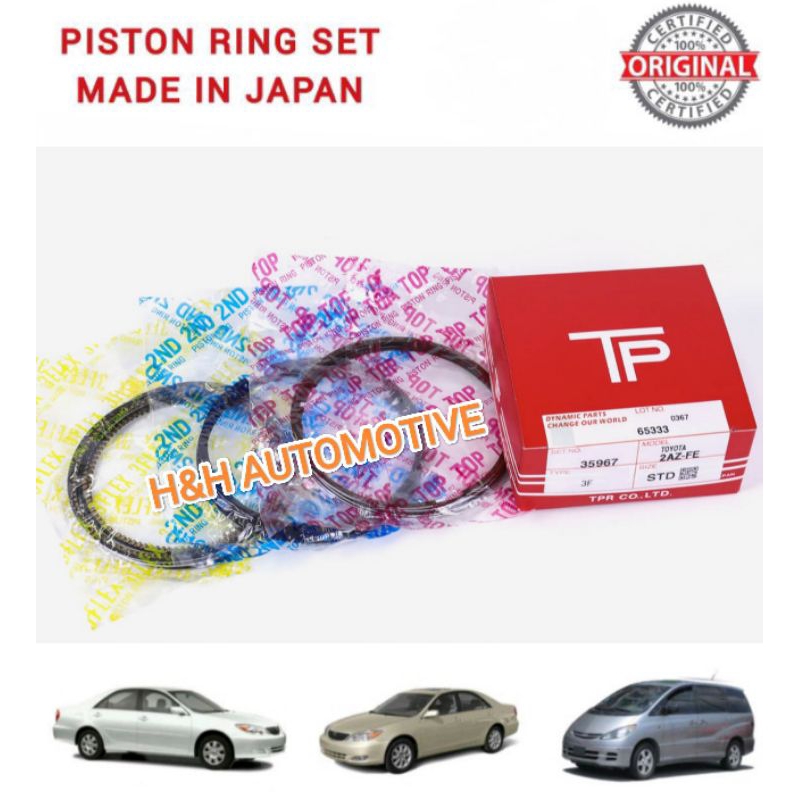 TP Piston Ring Set (Size 35967-STD) Toyota Camry Estima 2.4 ACR30 2AZ ...