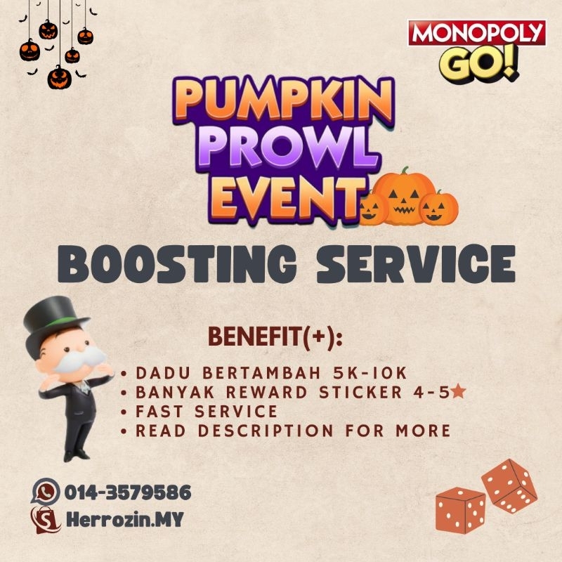 Monopoly Go - Open Joki / Boost service | Shopee Malaysia