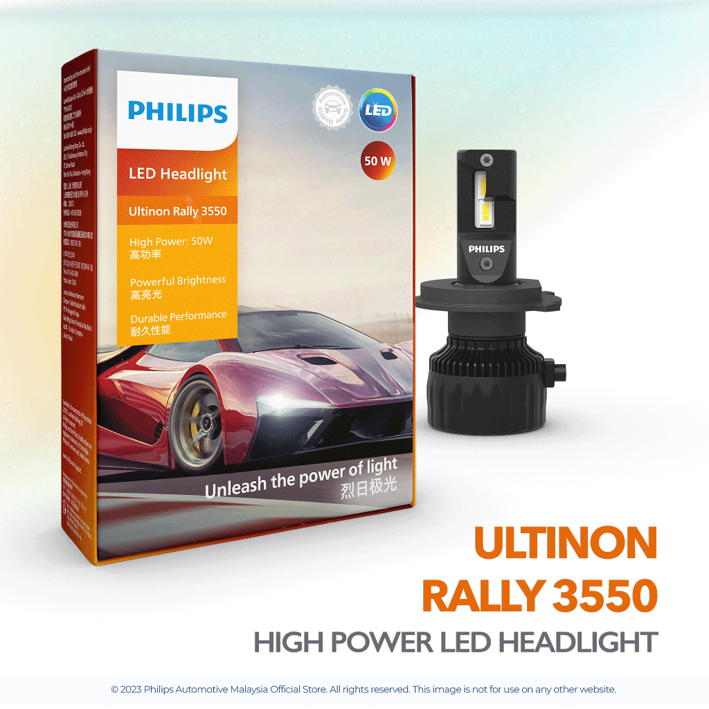 Philips Ultinon Rally 3550 High Power LED Headlights ( Extra & More ...