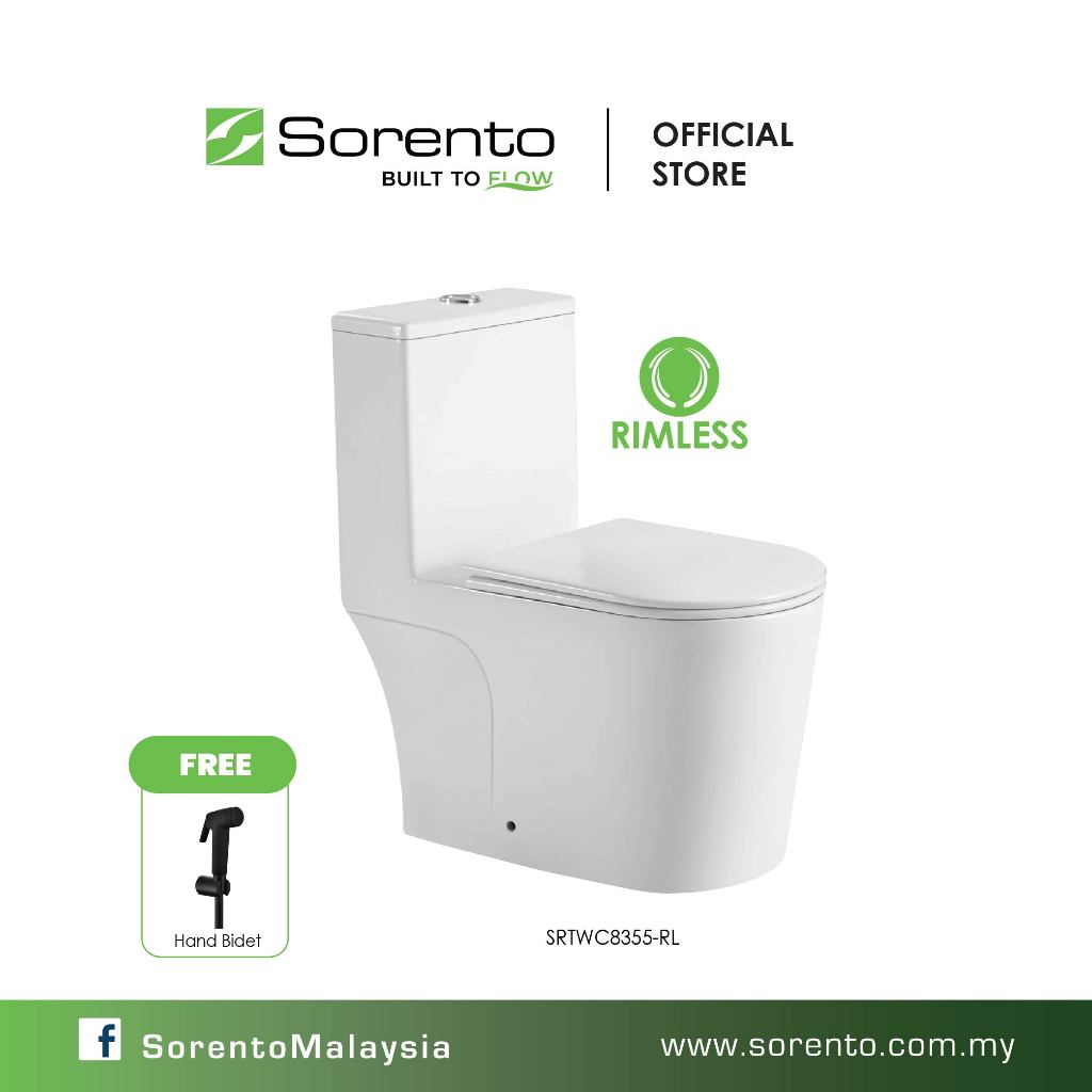 SORENTO SRTWC8355-RL Wc +Basin Cabinet Set Combo set/ stainless steel ...