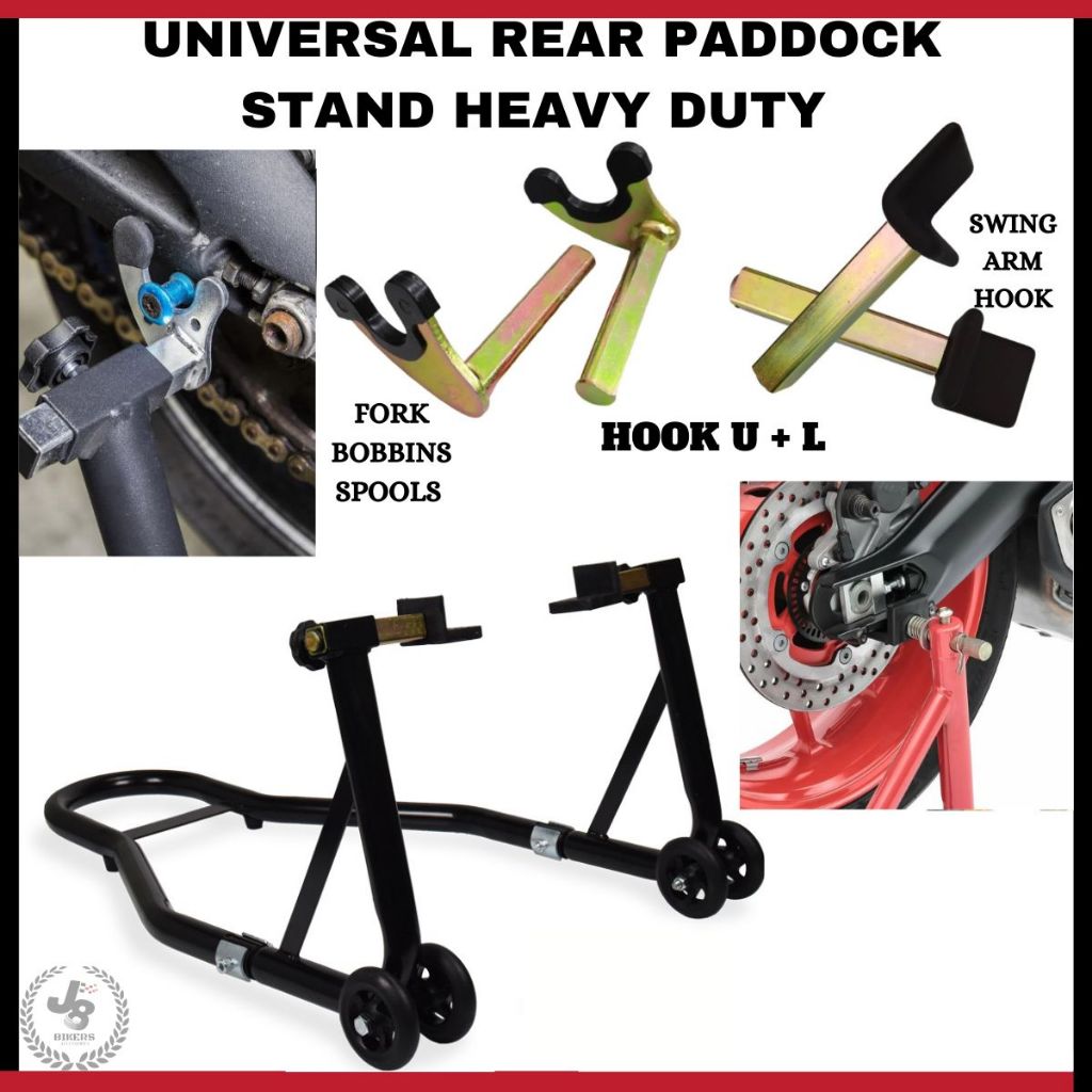 Universal Paddock Stand ( Front / Rear ) / Alloy / Front Wheel Chock ...