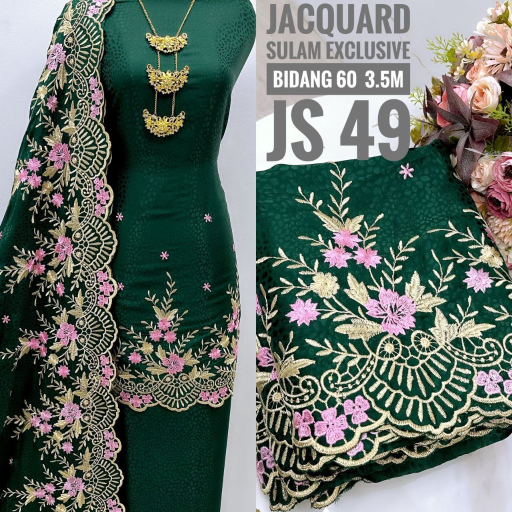 KAIN PASANG,SB Line Sulam , JACQUARD SULAM,Sulam ,KAIN BARU,kain murah ...