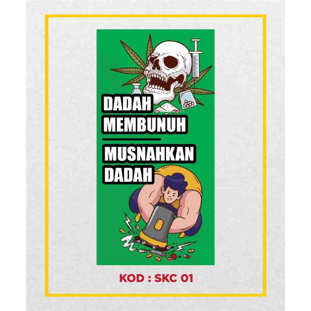 Poster Anti Dadah / Anti Rokok | Poster Kesedaran Ceria | Poster ...