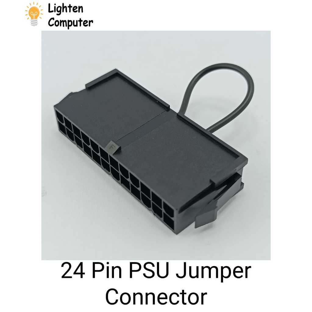 24 Pin PSU Jumper Connector PCIE ATX Power Supply Adaptor Cable ...