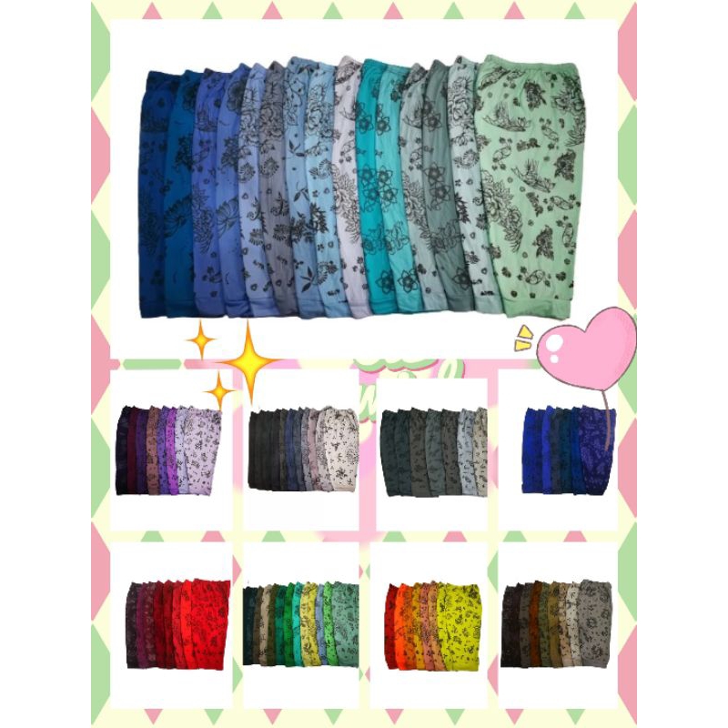 🔥3 SUKU CORAK BUNGA🔥Seluar Tiga Suku/Standardsize Plus size/Corak Bunga ...