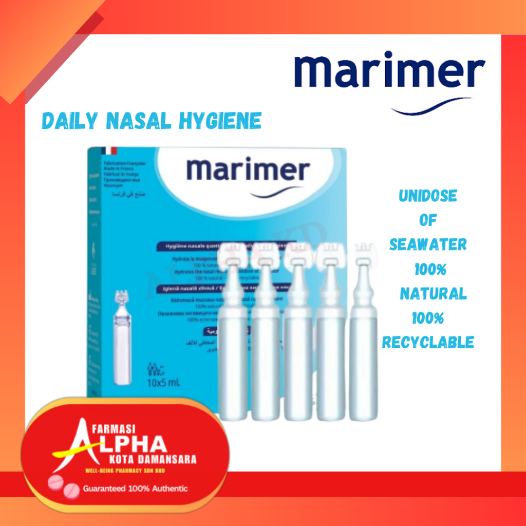 Marimer Daily Nasal Hygiene 10x5mL (Isotonic Unidose) | Shopee Malaysia