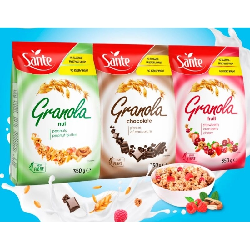 Sante Assorted Whole Grain Granola (350g/Packet) | Shopee Malaysia