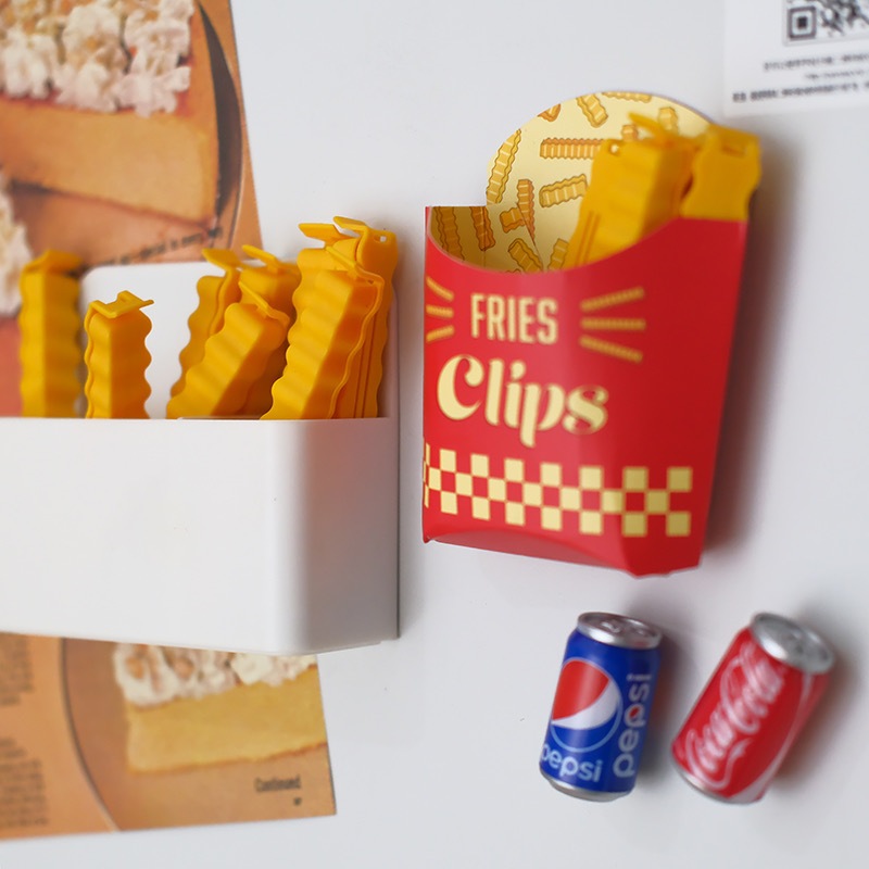 12 Pcs Food Bag Storage Clip Creative French Fries Sealing Clip ...