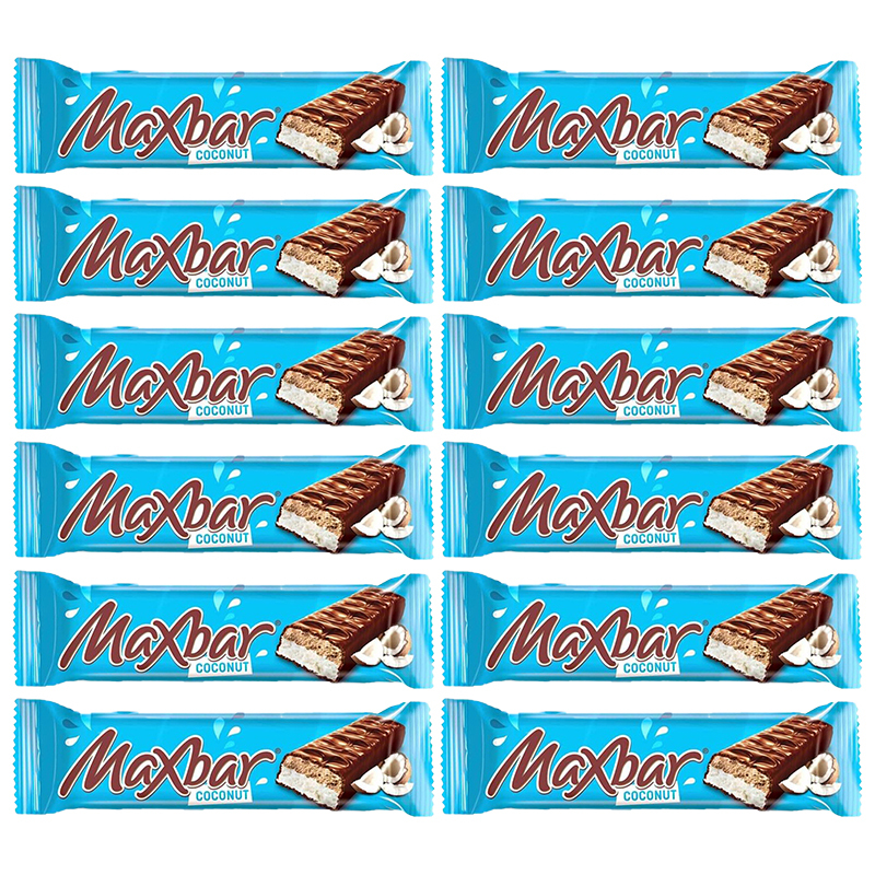 Maxbar Coconut Chocolate Bar (40g) - (Pack of 12) | Shopee Malaysia