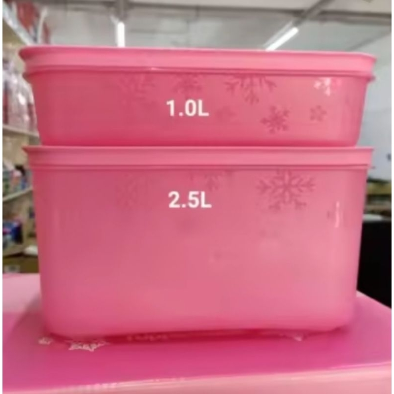 New freeze chill tupperware 1.0l and 2.5l set 2 piece | Shopee Malaysia
