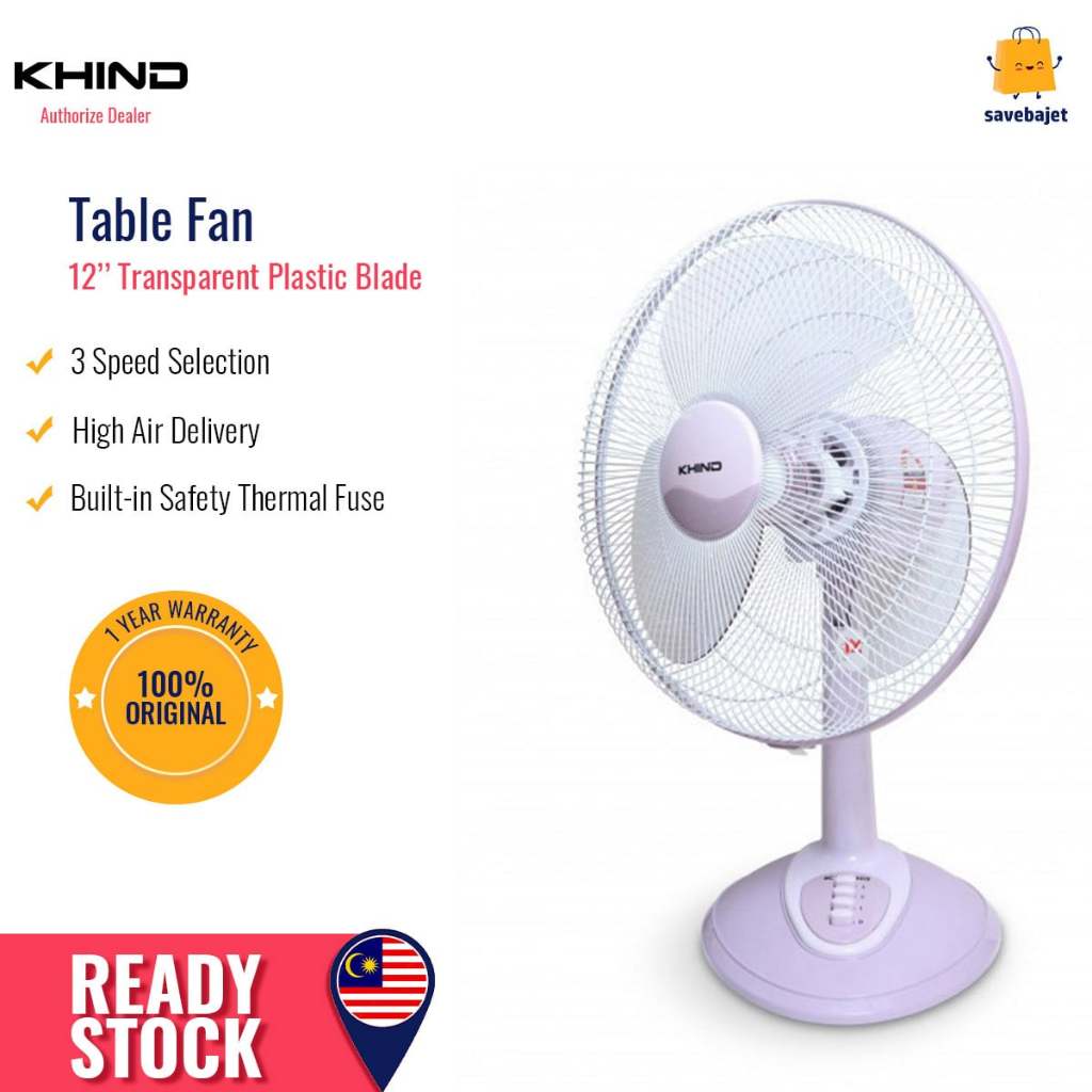 Khind Kipas Meja - Table Fan (12") TF1210SE | Shopee Malaysia