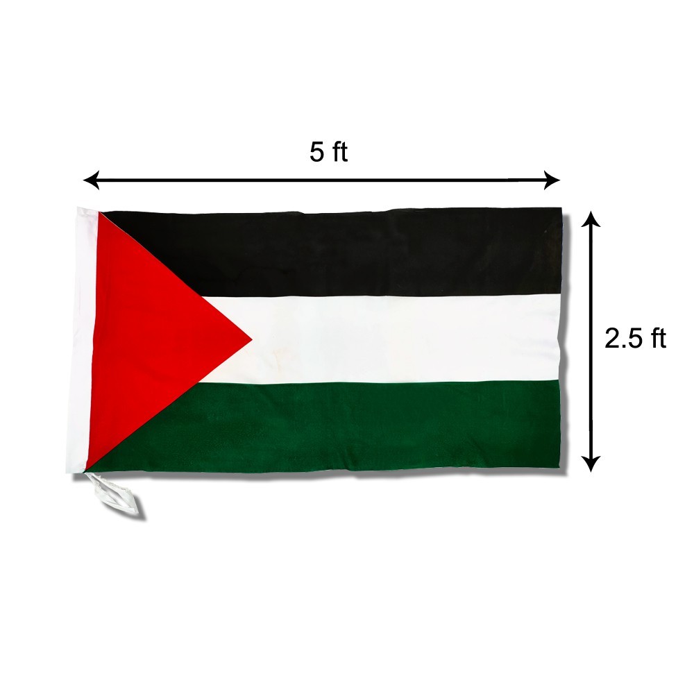 Bendera Palestin Palestine 4FT X 8FT Siap Jahit Lubang Kayu Bendera ...
