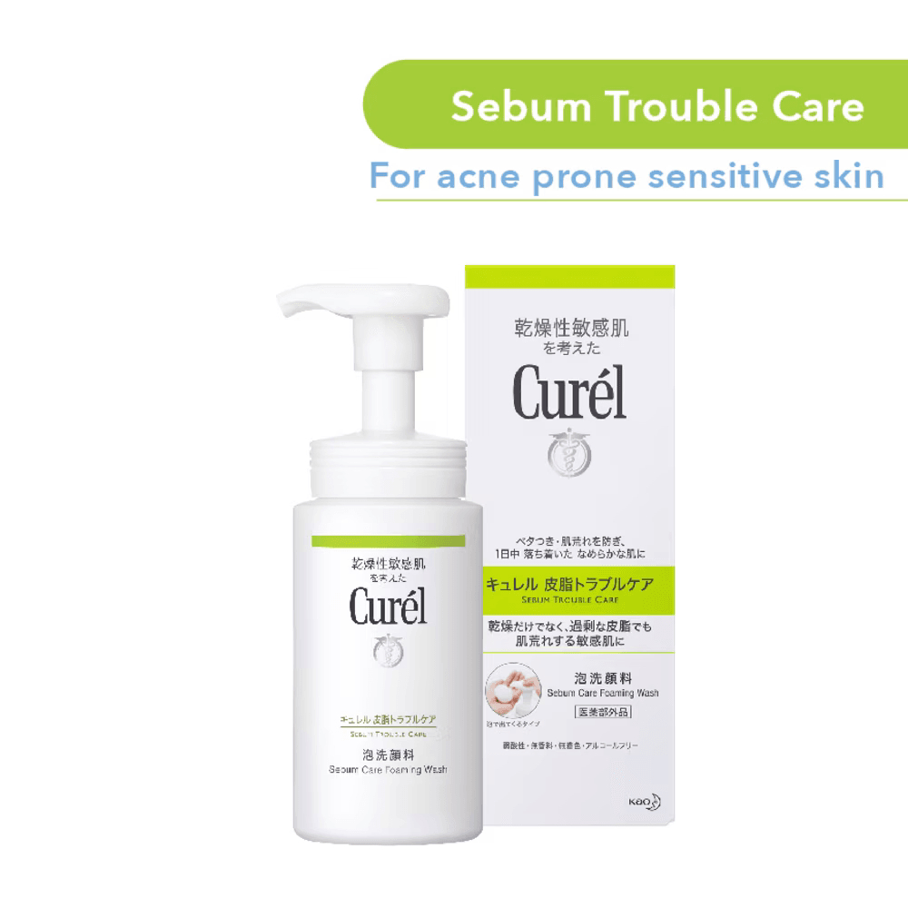 CUREL Sebum Trouble Care Sebum Care Foaming Wash 150ml | Shopee Malaysia