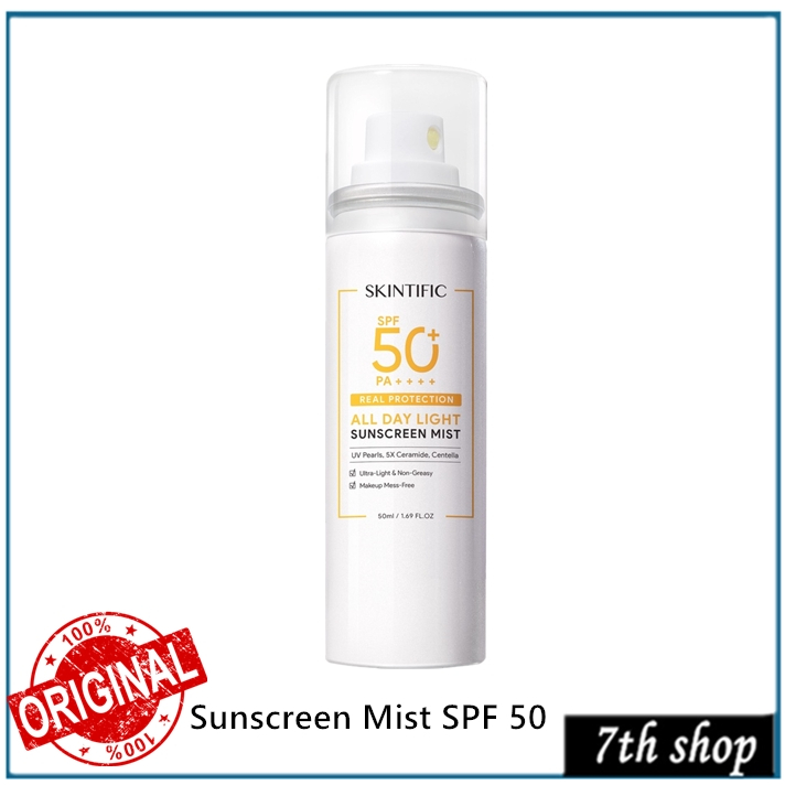 (100% ori) SKINTIFIC All Day Light Sunscreen Mist SPF50 PA ...