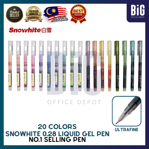 【READY STOCK | 100% QUALITY】20 COLORS SUPER FINE SNOWHITE WATER BASE ...