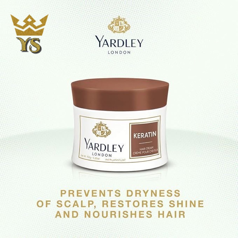 Yardley Keratin Hair Cream, For moisturising and grooming all day long ...