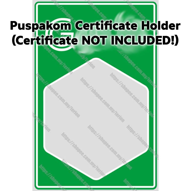 Ehailing Sticker (E-hailing) Puspakom Certificate (Perakuan Pemeriksaan ...
