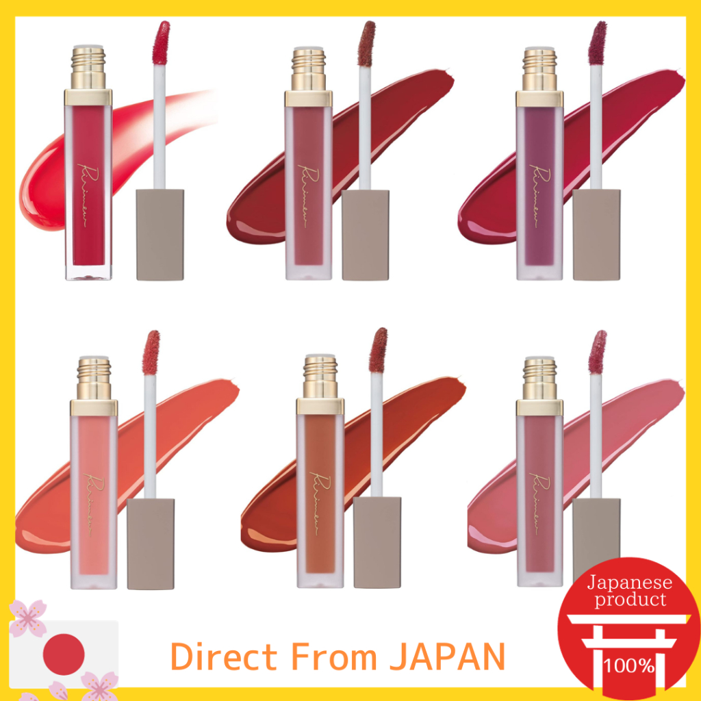 Ririmew Muted Sheer Tint Lipstick, gloss, lip liner, intensely pigmented lipstick (Made in Japan ...