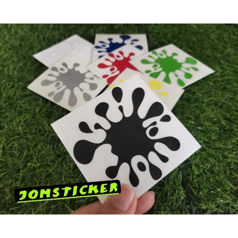 Sticker corak tampal calar kereta/water splash(sticker cutting/potong ...