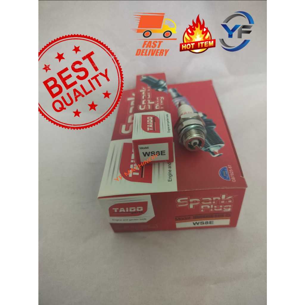 READY STOCK TAIDO WS8E Spark Plug Mesin Rumput Chainsaw (HIGHT QUALITY ...
