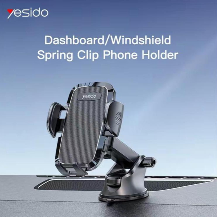 YESIDO C139 Extendable Suction Cup Car Mount Holder 360 Degree Rotating ...