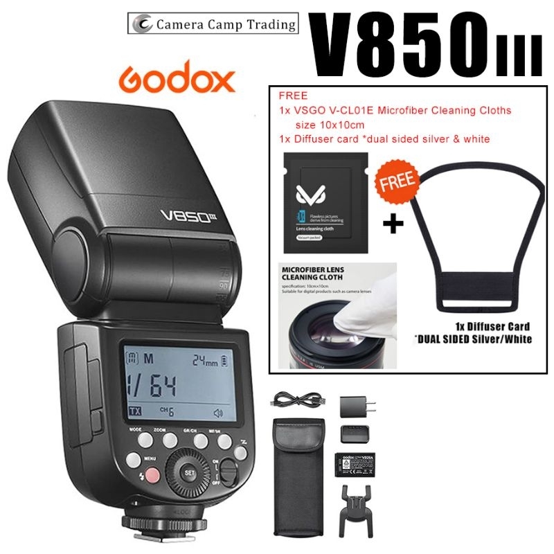 Godox V850II & NEW V850III Ving Pioneering Li-ion Camera Flash | Shopee ...