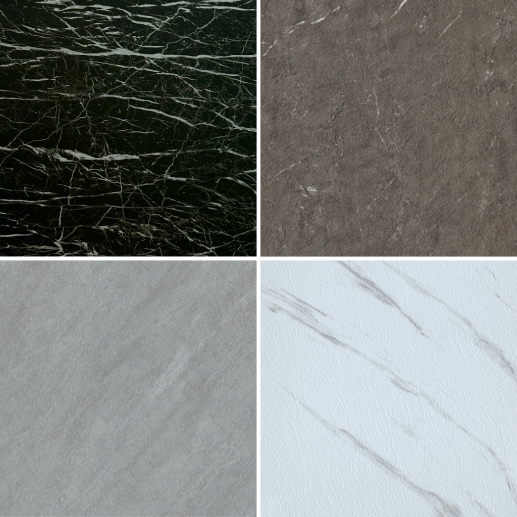 10pieces 60x60cm Self Adhesive Vinyl Flooring PVC Floor Panel Marble ...
