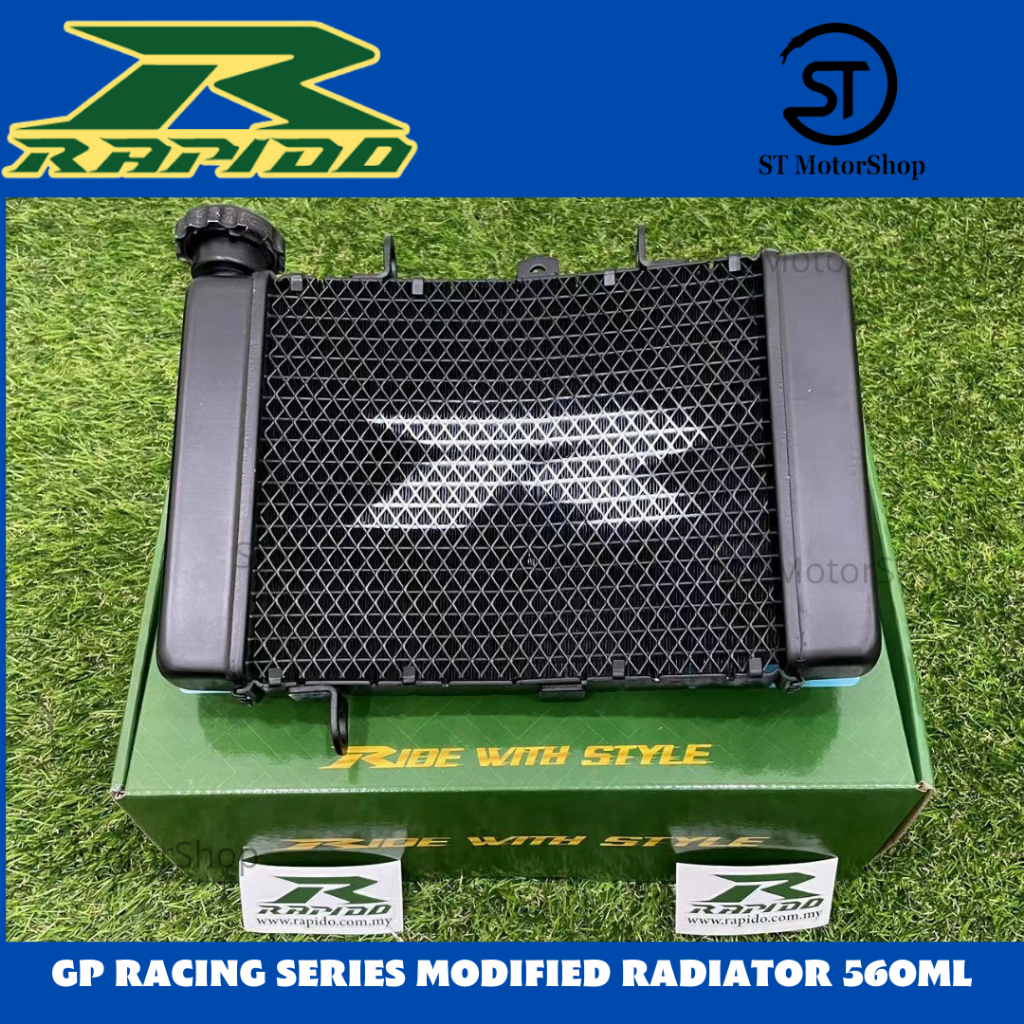RAPIDO GP RACING SERIES MODIFIED RADIATOR 560ML FOR LC135/VF3I/Y15ZR ...