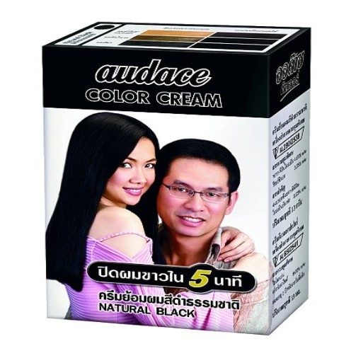Audace Cream hair dye 13 gram Natural Black | Shopee Malaysia