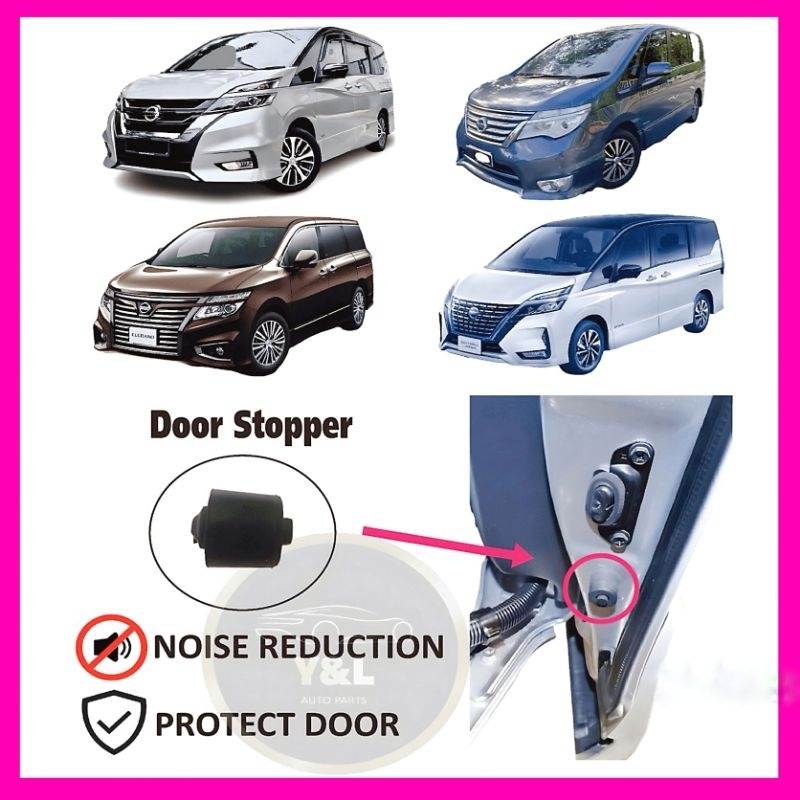 Nissan serena C26/C27/Elgrand E52 mpv original door stopper rubber | Shopee Malaysia