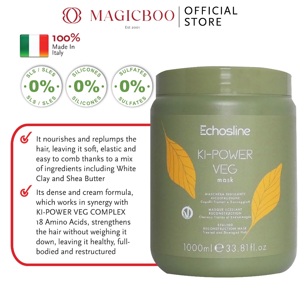 Magicboo Echosline Ki-Power Veg System Haircare Series (VeganOk & SLES ...