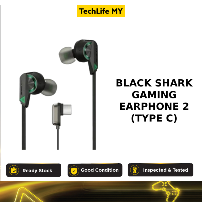 Black Shark Gaming Earphones 2 (Type C) | Enhanced Bass | Unobstructed ...