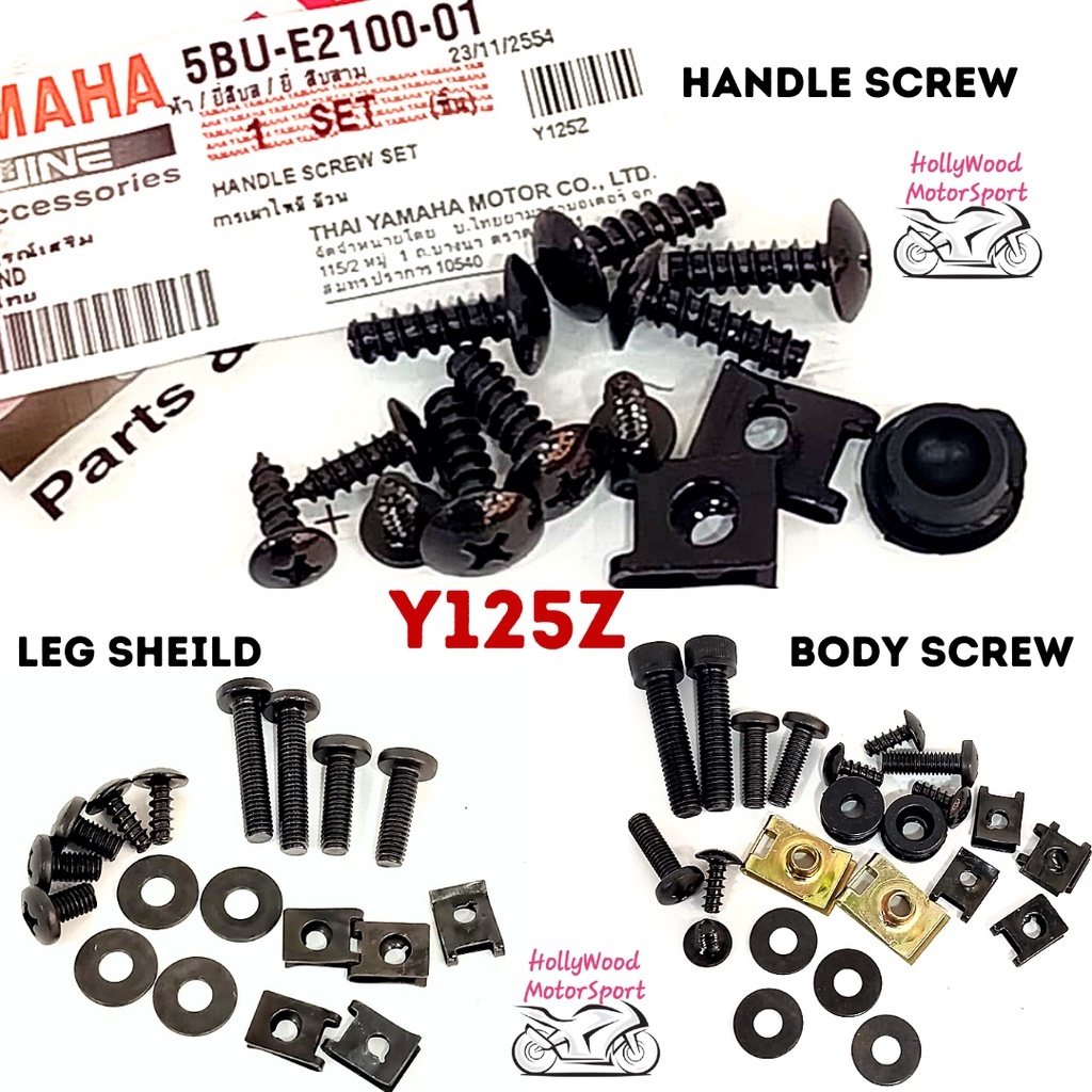 SKRU BODY COVER SCREW COMPLETE SET ORIGINAL YAMAHA 125ZR | Shopee Malaysia