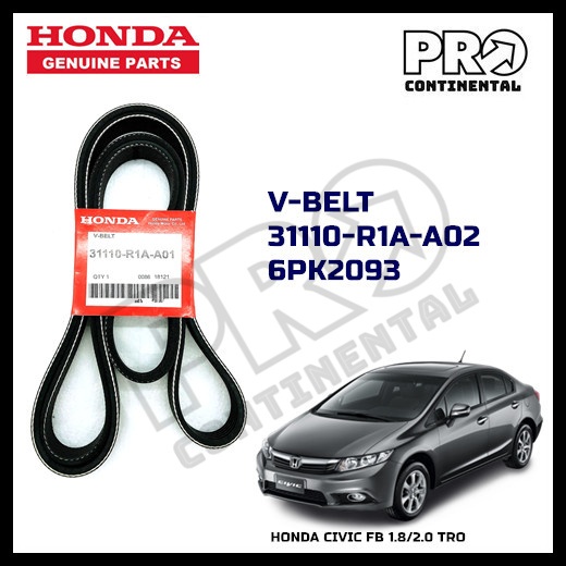GENUINE HONDA CIVIC FB 1.8/2.0 TRO 2012-2015 ALTERNATOR FAN BELT V-BELT ...
