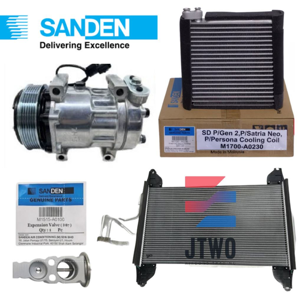 💯COMPLETE SET AIRCOND💯 PROTON SAGA BLM / PERSONA/ GEN 2 (COMPRESSOR OEM ...