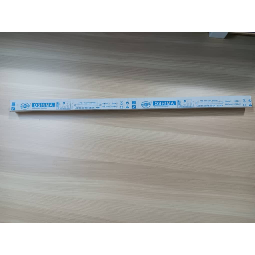 OSHIMA Led Fluorescent Lamp 10W 110-240V 50/60HZ 588.7MM 6500K T8 ...