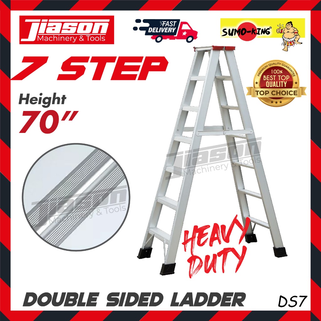 SUMO KING DS7 70" 7 Steps Heavy Duty Double Sided Ladder / Tangga Lipat ...