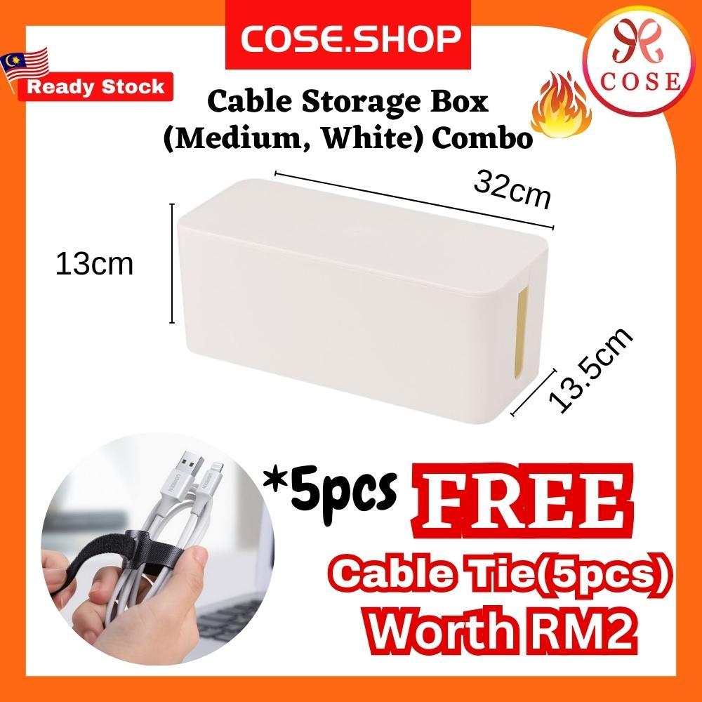 COSE Cable Management Box Cable Storage Box Cable Organizer Extension ...