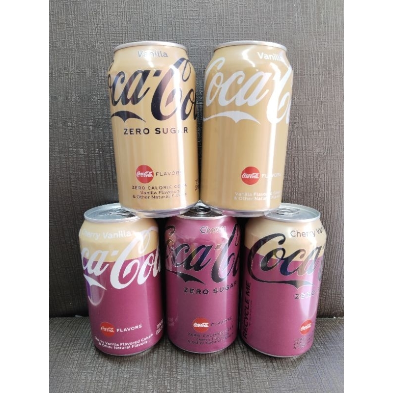 (5 in 1) Dent USA Coca Cola Coke Flavour Empty can set (BZ) | Shopee ...