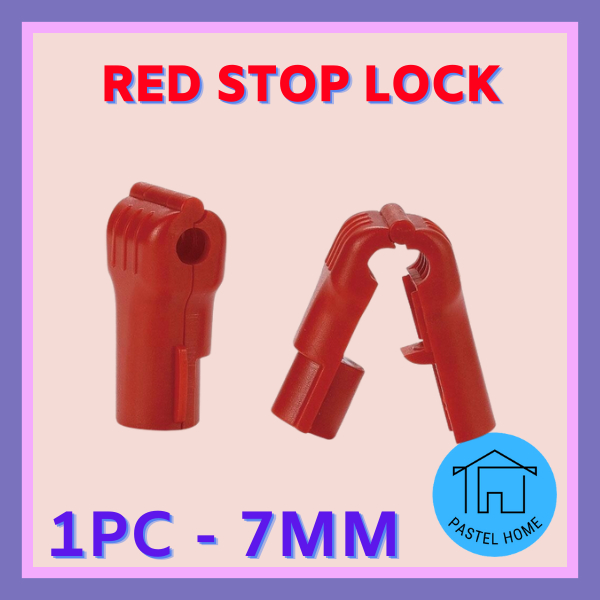 Anti-Theft Stop Lock Red 6mm 7mm / Netting Hook Chrome Netting Hook ...